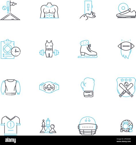 Training Industry Linear Icons Set Workshops Seminars Coaching