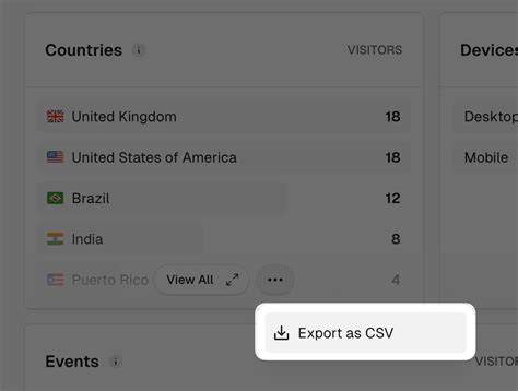 How To Download Visitor And Page View Data As A Csv With Vercel