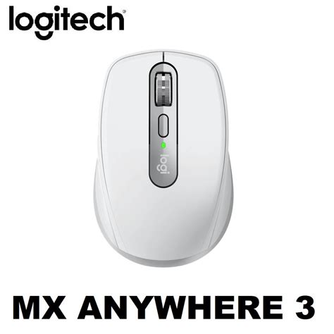 Logitech Mx Anywhere 3 Wireless Compact Performance Mouse Pale Grey