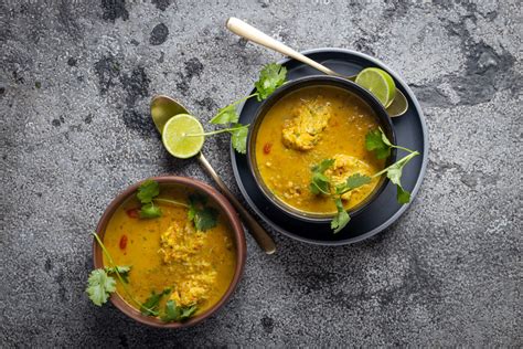 Dhal Soup And Chickpea Flour Dumplings Recipe Ww Taste