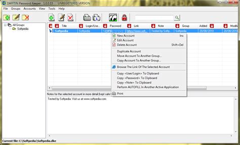 Simple And Secure Password Keeper Softpedia