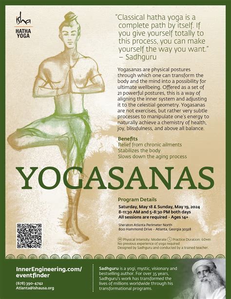 May 18 Classical Hatha Yoga Program Yogasanas In Atlanta Acworth