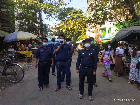 ပုဇွန်တောင်မြို့နယ် စည်ပင်သာယာအုပ်ချုပ်ရေးမှူးရုံးမှ ပြည်သူများ ကိုဗစ် ၁၉ရောဂါ ကာကွယ်ထိန်းချုပ