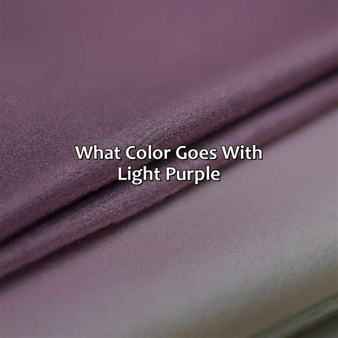 What Color Goes With Light Purple