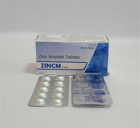Zinc Acetate As Dihydrate Usp 167 86mg Equivalent To Elemental Zinc 50mg At ₹ 700 Box Zinc