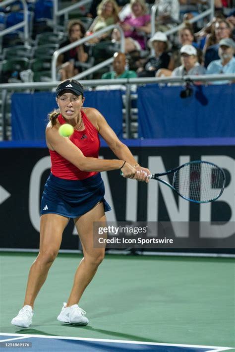 Jessica Pegula Competes During The 2023 Billie Jean King Cup Usa Vs
