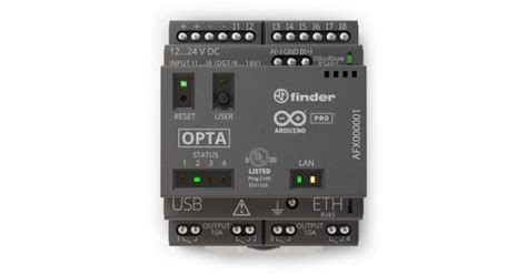 arduino opta microplc with industry iot capabilities with additional rs485