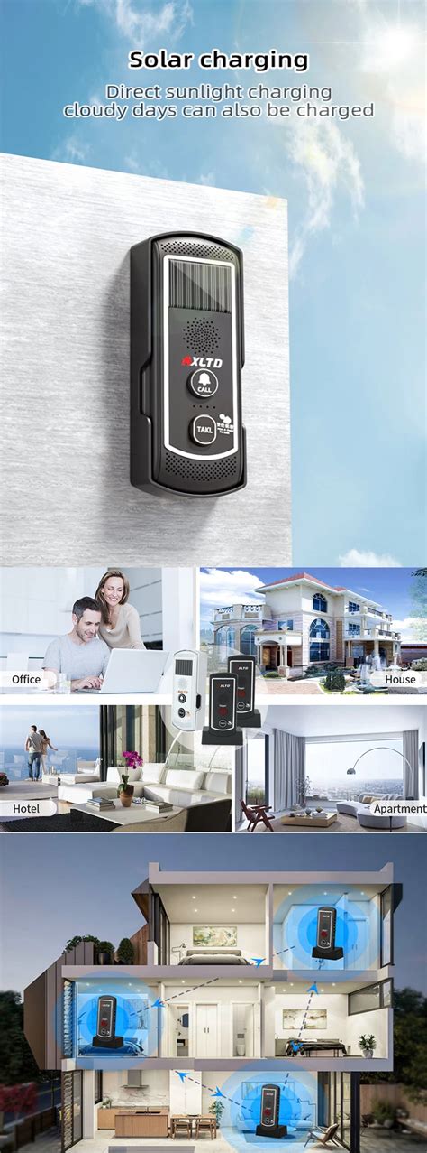 Wireless Intercom Doorbell Home Office Building Hotel Anti Theft Voice