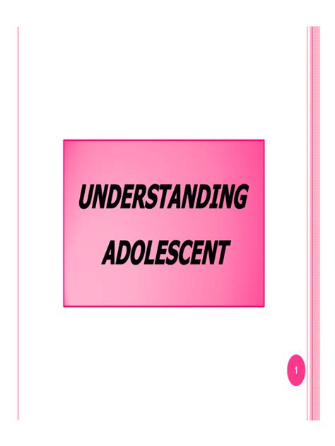 Microsoft Powerpoint Understanding The Adolescent Pdf Attachment Theory Adolescence