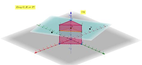 Cross Section Triangular Prism Geogebra