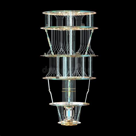 Quantum Computer Close Up Futuristic Technology Generative Ai Image