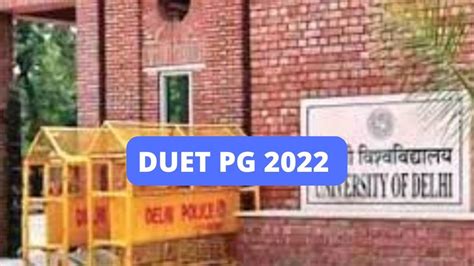 Duet Pg 2022 Nta Expected To Conduct Delhi University Entrance Test For Pg Courses In October