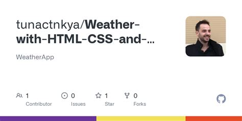 Github Tunactnkyaweather With Html Css And Javascript Weatherapp