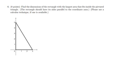 Solved Points Find The Dimensions Of The Rectangle Chegg