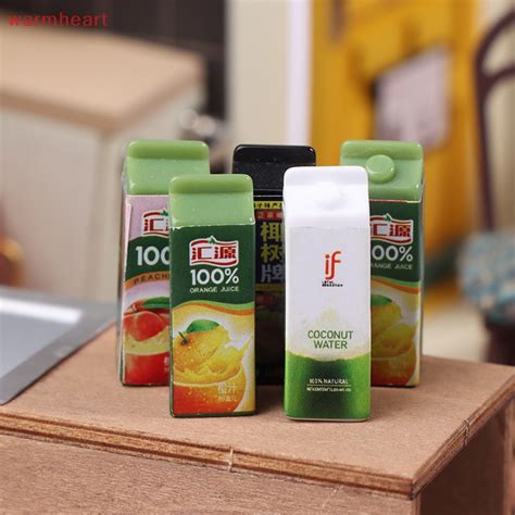 Warmheart โมเดลขวดน้ําผลไม้จําลอง ขนาดมินิ สําหรับตกแต่งบ้านตุ๊กตา 1 12 5 ชิ้น Shopee Thailand