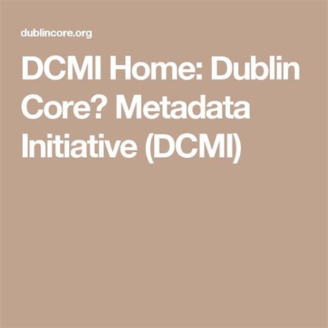 Dcmi Home Dublin Core Metadata Initiative Dcmi Organizing Systems