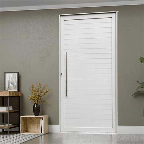 Porta Lambri Pivotante Esquerda Alumínio Branco Linha Premium