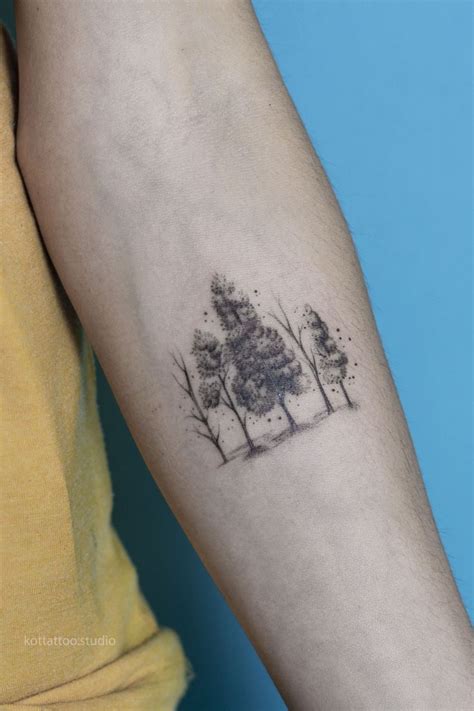 Тату лес Тату на руке Тату на руку лес Татуировка лес 100 татуировок и эскизов на сайте