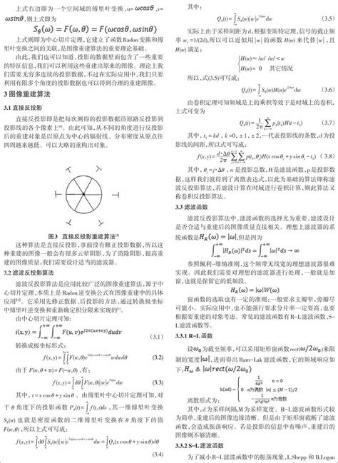 基于radon变换的滤波反投影重建算法研究参考网