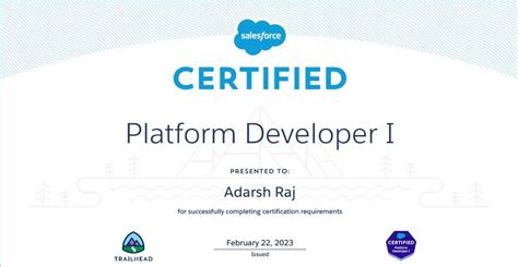 Adarsh Raj On Linkedin Salesforce Pd1 Certifications Developer