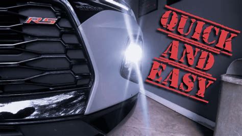 How To Replace A Headlight Bulb 2021 Chevy Blazer Rs Youtube