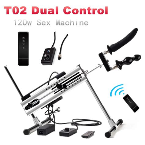 T02 Dual Control Sex Mahcine For Women Men Remote Control Vibrator Male Masturbator Machine Gun