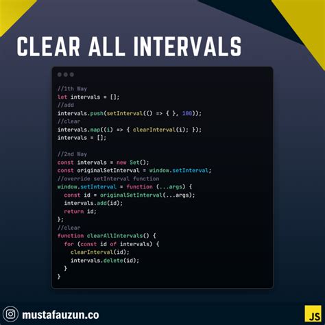 Javascript Clear All Intervals Mustafa Ateş Uzun Blog