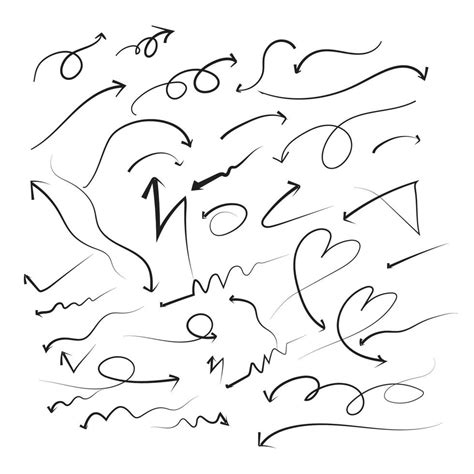 Hand Drawn Arrow Illustration Collection 12672947 Vector Art At Vecteezy