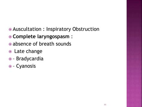 Laryngospasam A Complication Of General Anesthesia Commonly Ocured At