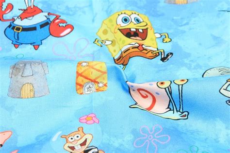 Spongebob Squarepants Fabric Spongebob Patrick Cartoon Anime Cotton