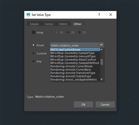 Enum In Bifrost MJCG