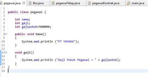 Teknologi Informatika Membuat Program Inheritance Dengan Method