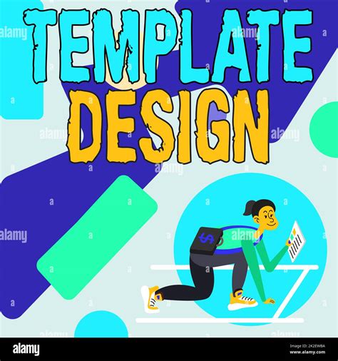 Conceptual Caption Template Design Business Showcase An Overall Layout Or Blueprint With A