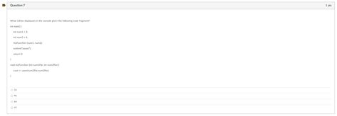 Solved What Will Be Displayed On The Console Given The Chegg