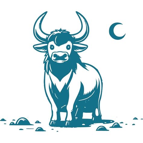 Ox Vector Illustration On White Background Premium Ai Generated Vector