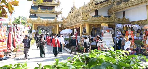 ကျိုင်းတုံမြို့၌ ၅၁ ကြိမ်မြောက် ဌာနပေါင်းစုံ မဟာဘုံကထိန်ပဒေသာပင် စီတန