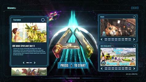 Ark Survival Ascended Title Screen Youtube
