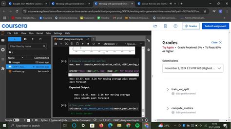 Sequences Time Series And Prediction C4w1 Submission Problem Sequences Time Series And