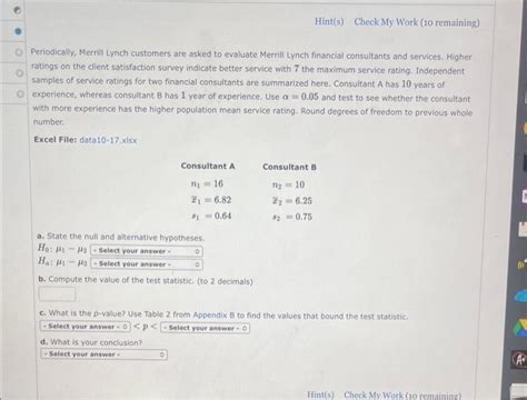 Solved Periodically Merrill Lynch Customers Are Asked To