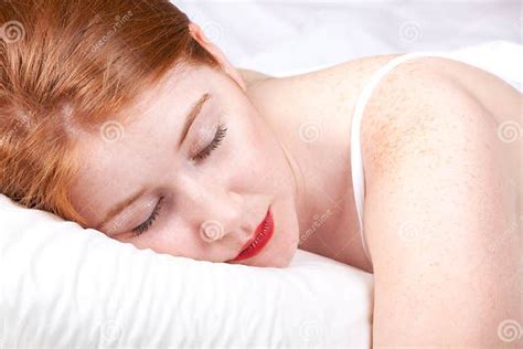 Beautiful Redhead In Bed Stock Image Image Of Hair Intimate 23558959