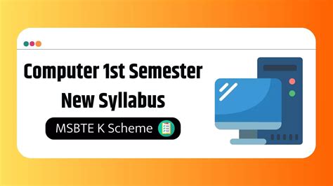 Msbte Computer 1st Semester K Scheme Syllabus Co1 Syllabus