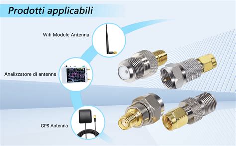 Tuolnk Kit Connettore Coassiale Tipo Sma A F Kit Adattatore Coassiale