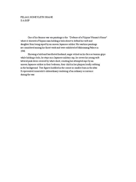 Felias Analysis Defenceofthefilipinawomen Pdf