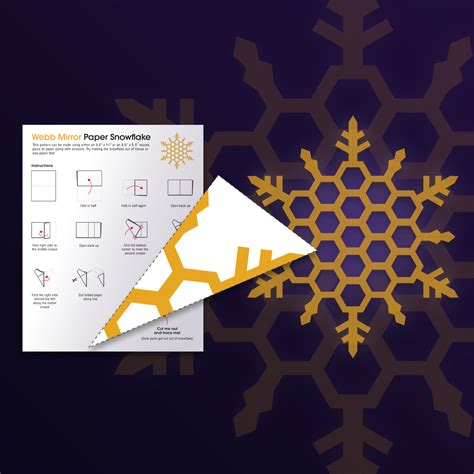 Folded Snowflake Patterns Printable How To Fold Precise 6 Pointed