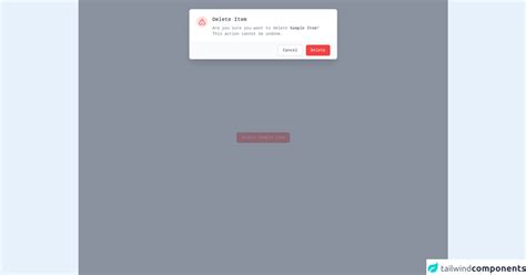 Tailwind Css Modal Confirmation With Alpine Js With Style Headless Ui By Dhaifullah