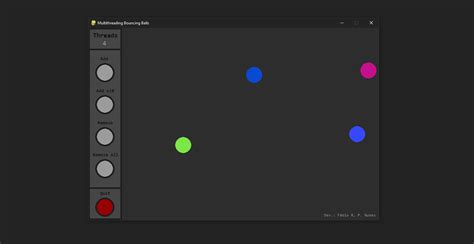 Github Fabiopelagaggimultithreading Bouncing Balls