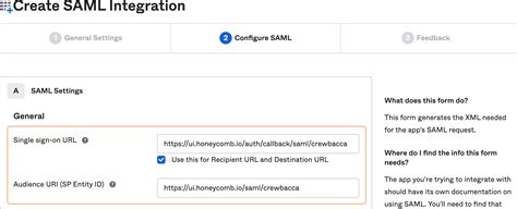 Configure Access With Oktasaml Sso Honeycomb