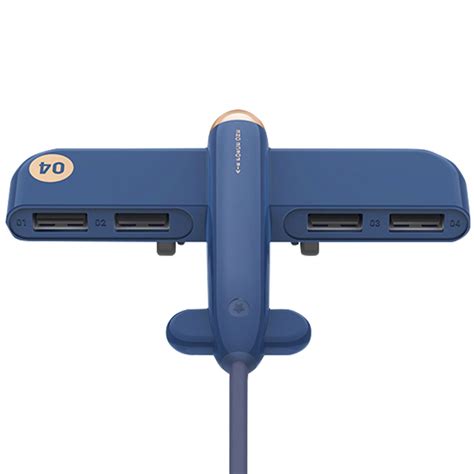 Ludlz 4 Port Usb20 Hubcreative Aircraft Shape Designhigh Speed Data