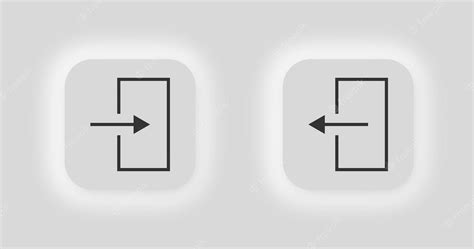 Premium Vector Entrance Exit Icon Door Illustration Symbol Website Object Vector