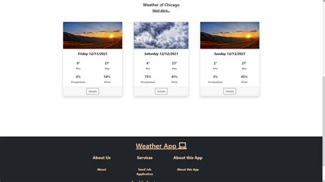 Github Misa301222weather App Weather Webpage Simulation Using React With Typescript Front